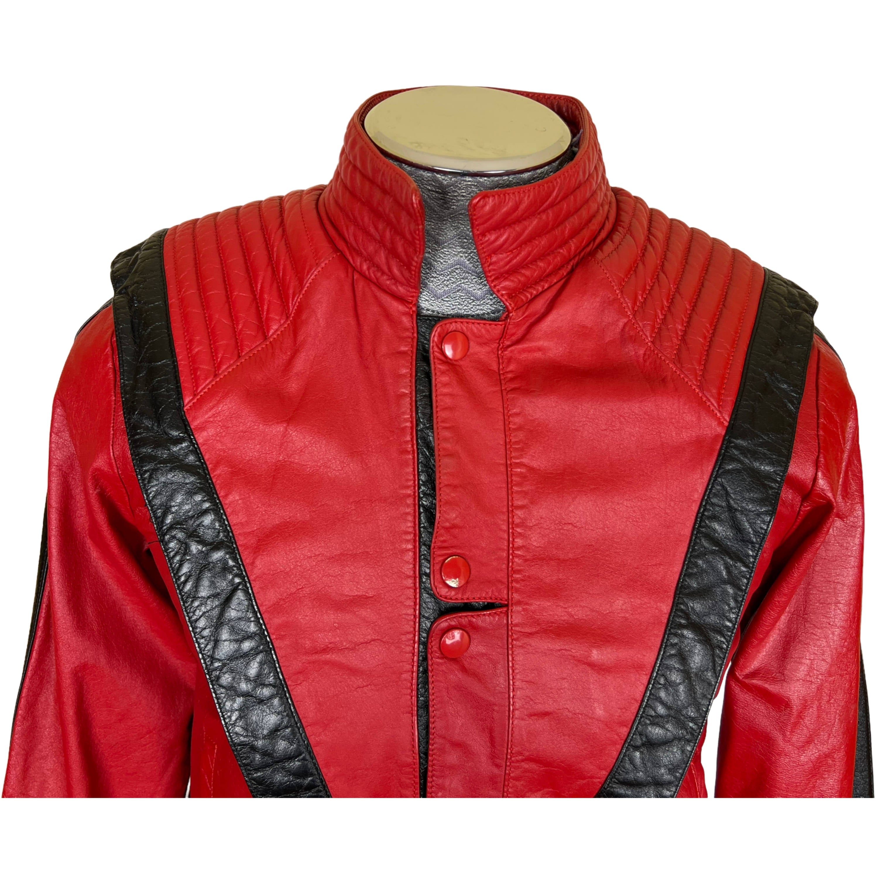 Vintage 1980s Michael Jackson Thriller Style Jacket J Park Leather