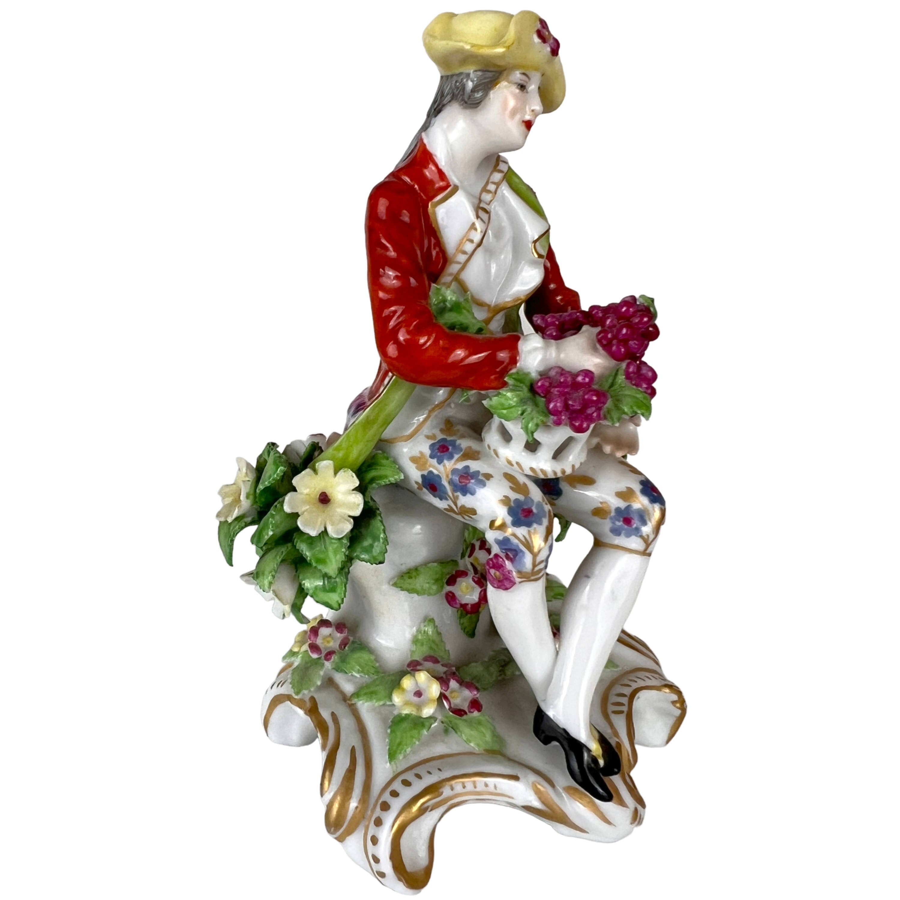 Antique French Porcelain Figurine Edme Samson Chelsea Gold Anchor Mark ...