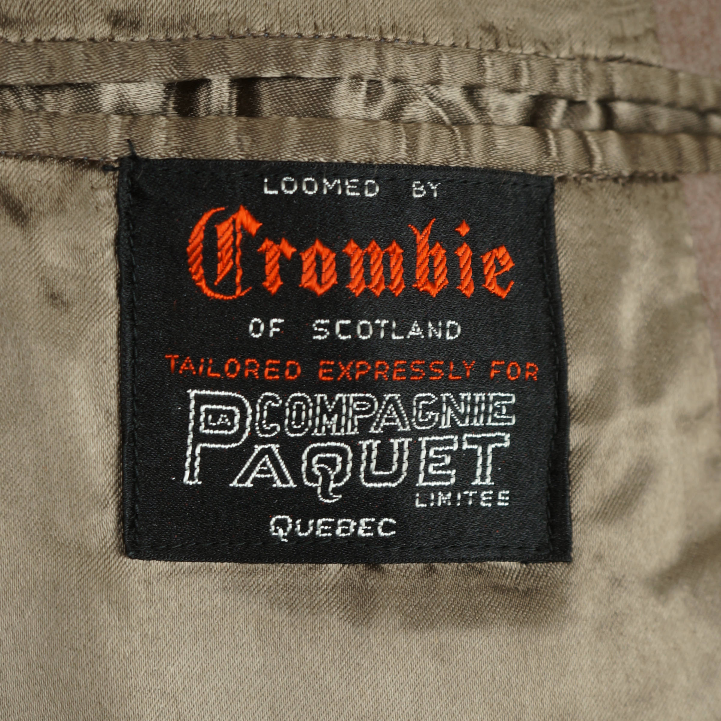 Vintage 50s Crombie Wool Coat Mens Overcoat Tan Brown Size M