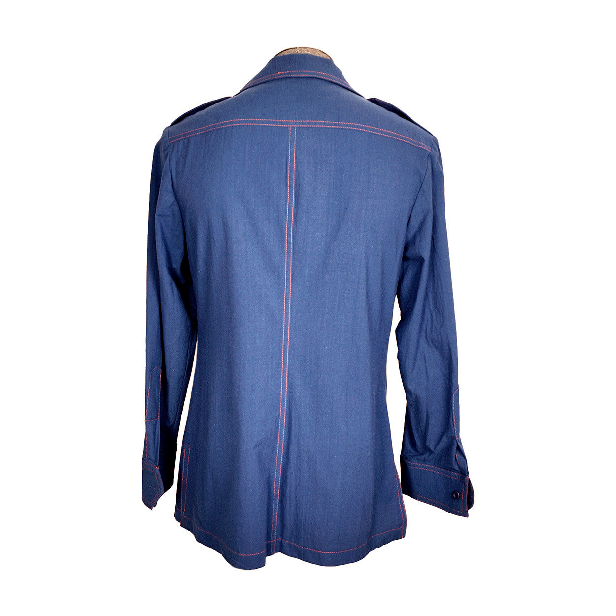 Vintage 1970s CBC News Reporter Safari Shirt w Logo Patch