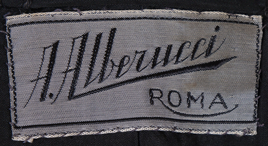 Vintage 1940s Mens Suit Custom Tailored in Rome Blue Wool Size L 44 T ...