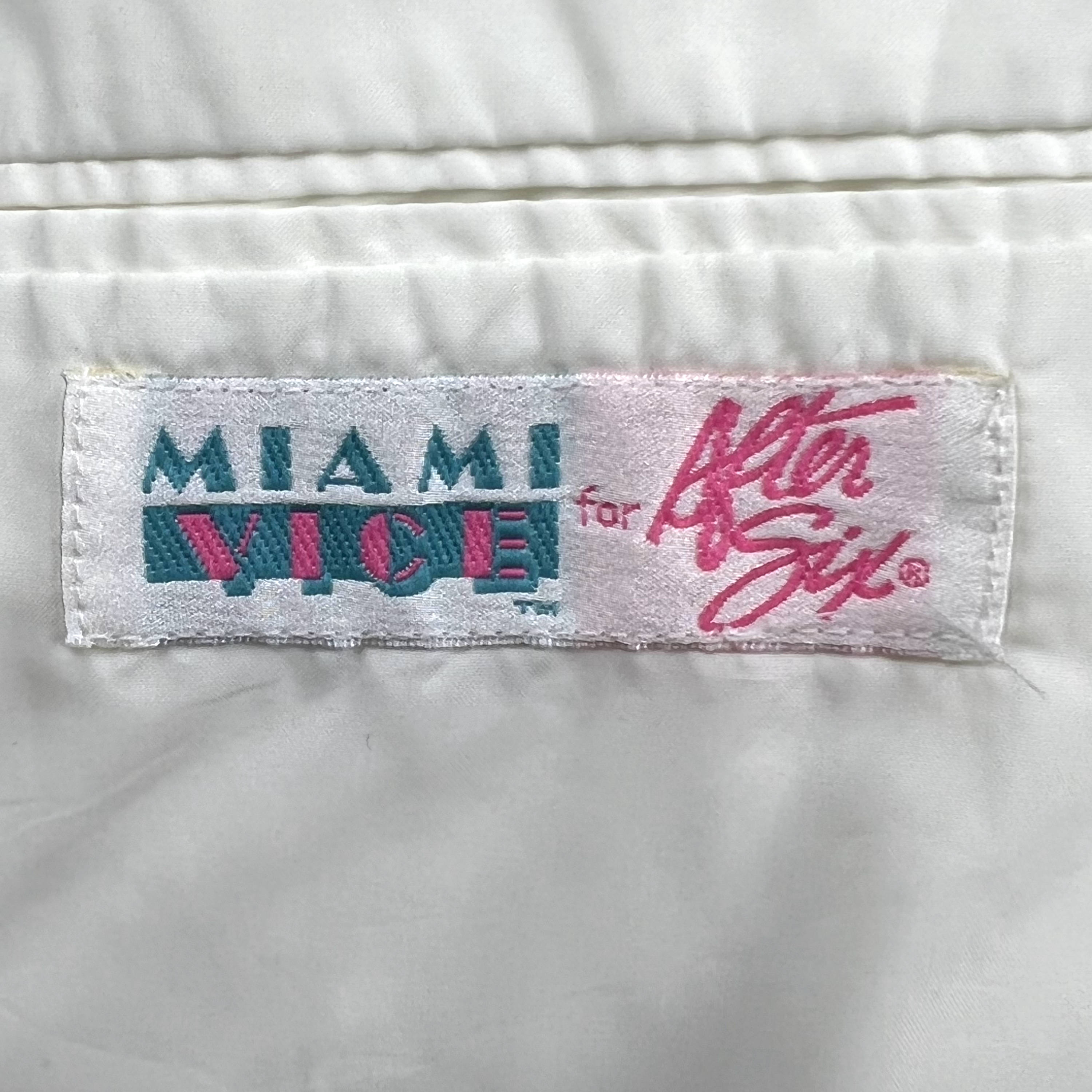 Vintage 1980s Miami Vice Jacket White Heat After Six Size 40