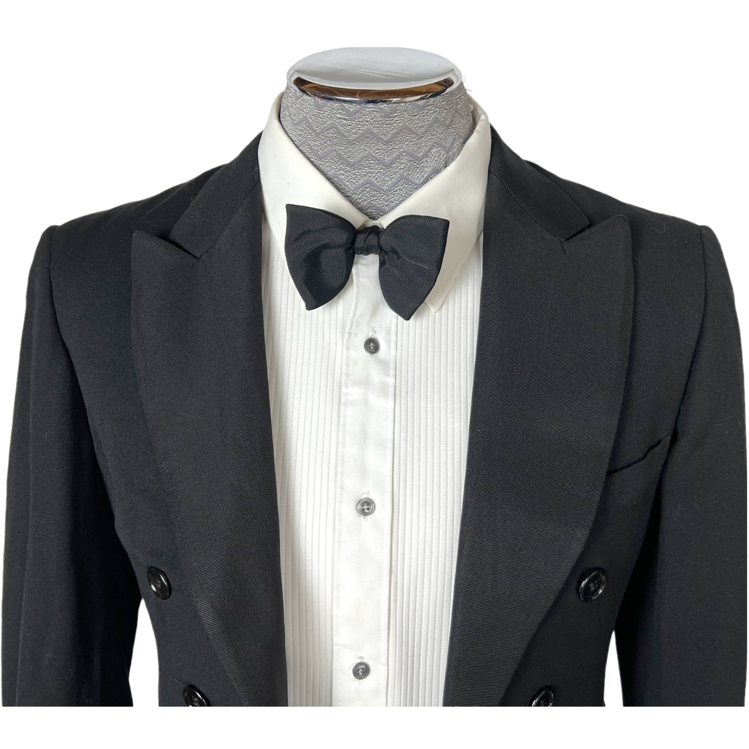 1940s 50s Vintage Tuxedo Tails Formal Tailcoat Bond Clothes