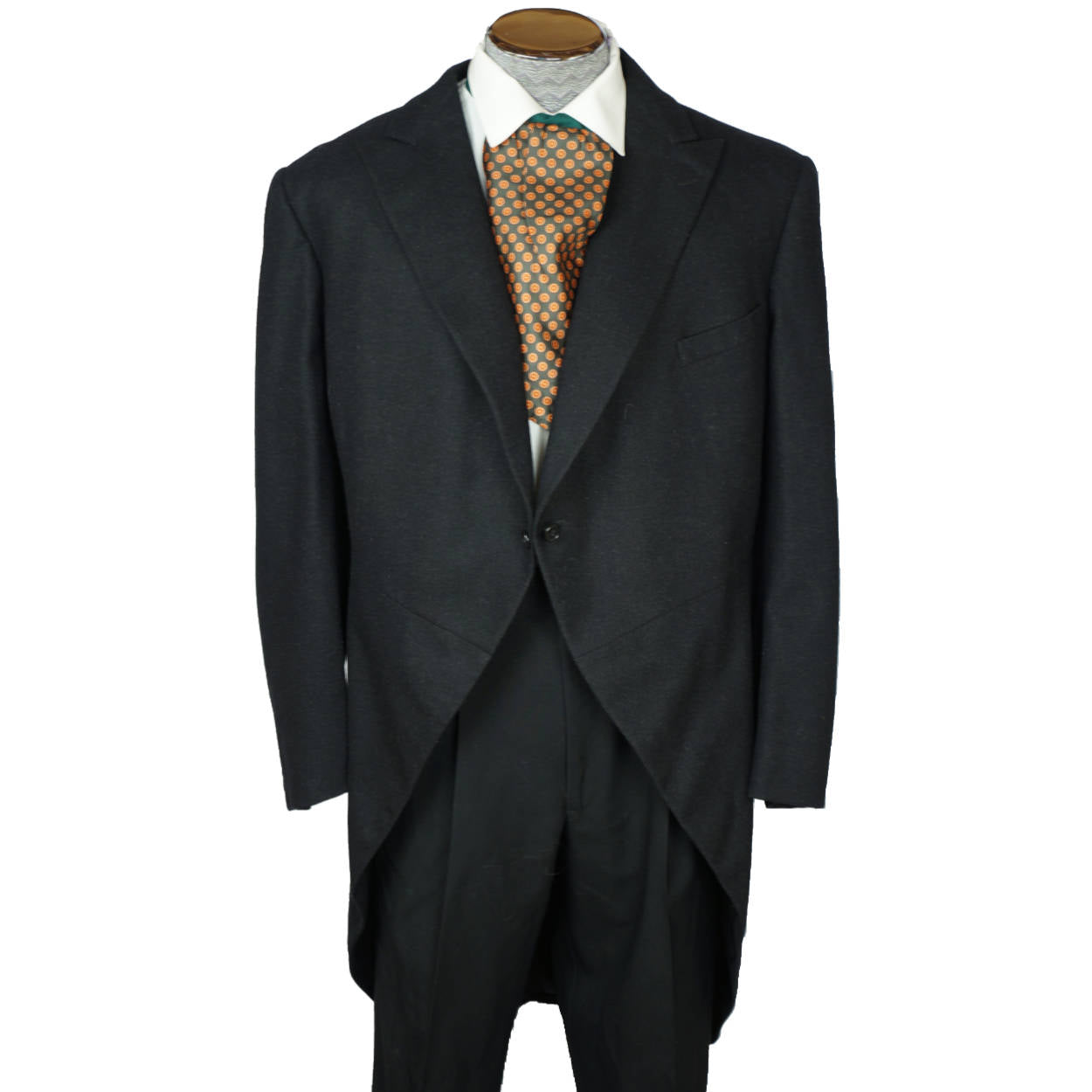 Vintage Mens Morning Coat Tailor Dated 1966 Formal Tails Tailcoat Size ...
