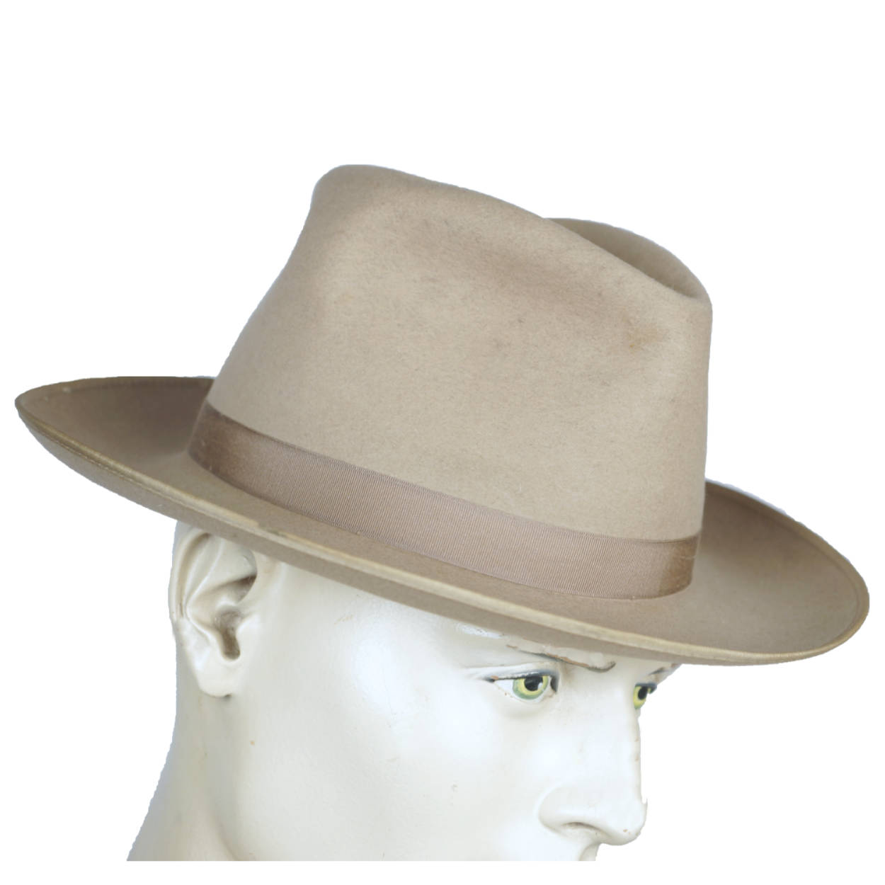 Vintage 50s Mens Fedora Hat Buckley Commando Montreal 7 1/8