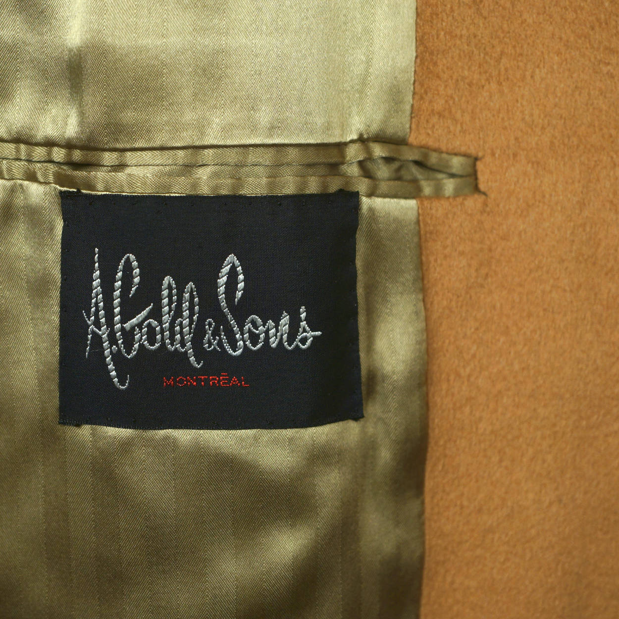 Vintage 1960s Overcoat Crombie 100% Pure Cashmere Loomed in Scotland ...