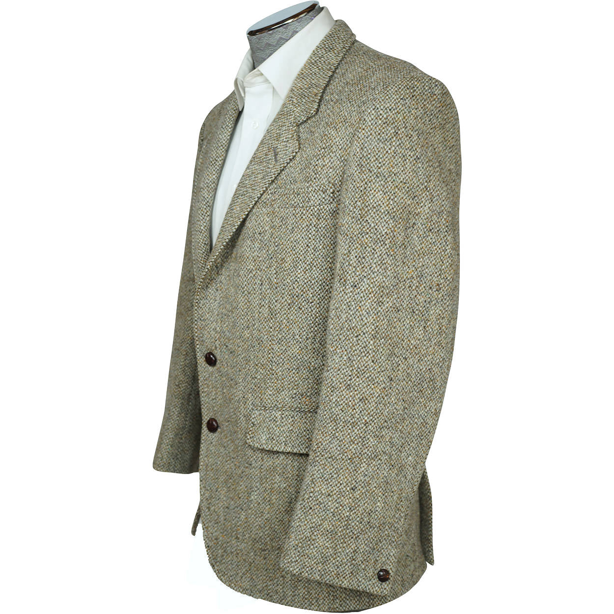 Vintage Harris Tweed Barleycorn Mens Jacket Dunn & Co Sport Coat Size M