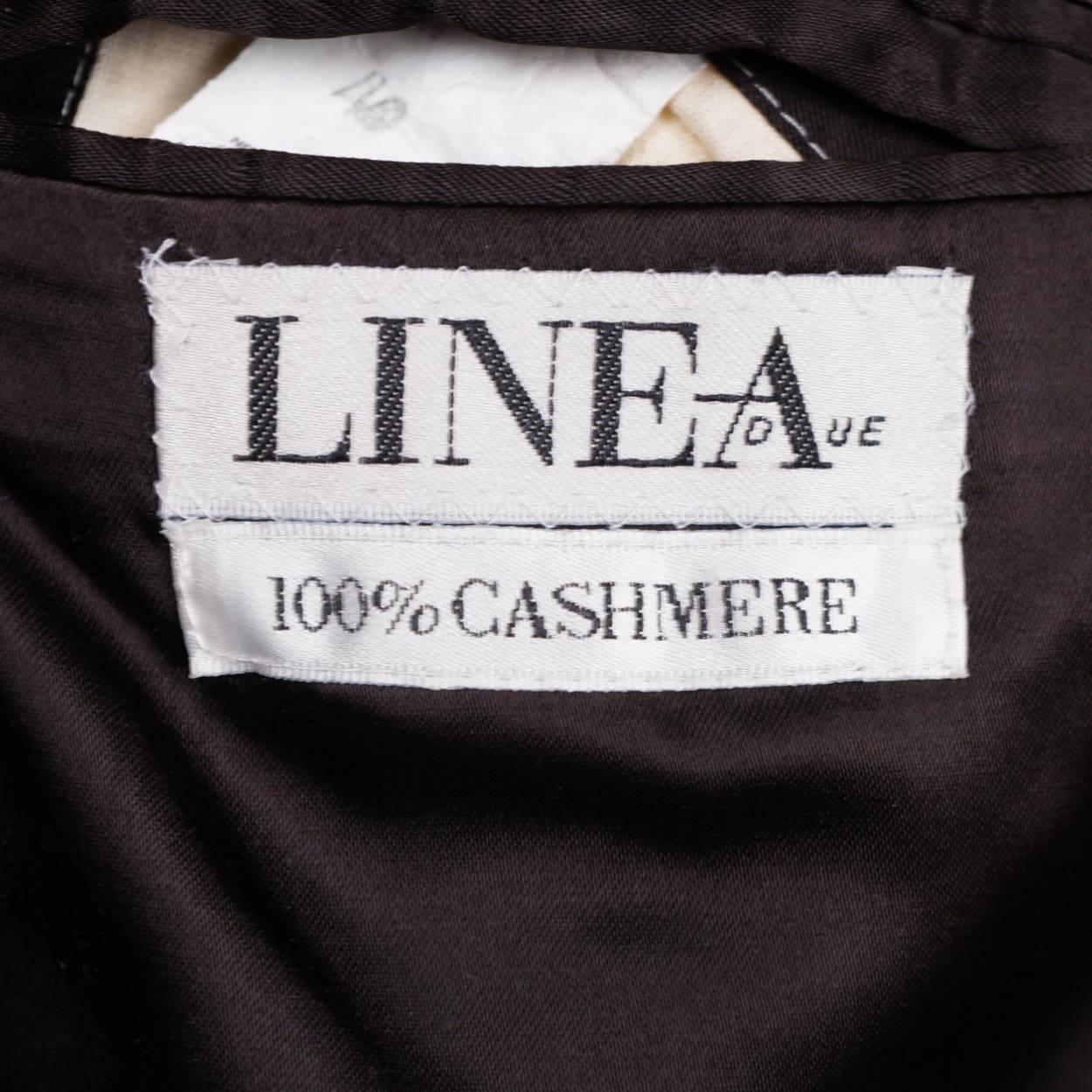 Vintage Pure Cashmere Mens Overcoat Linea Due Navy Blue Coat Large XL 46