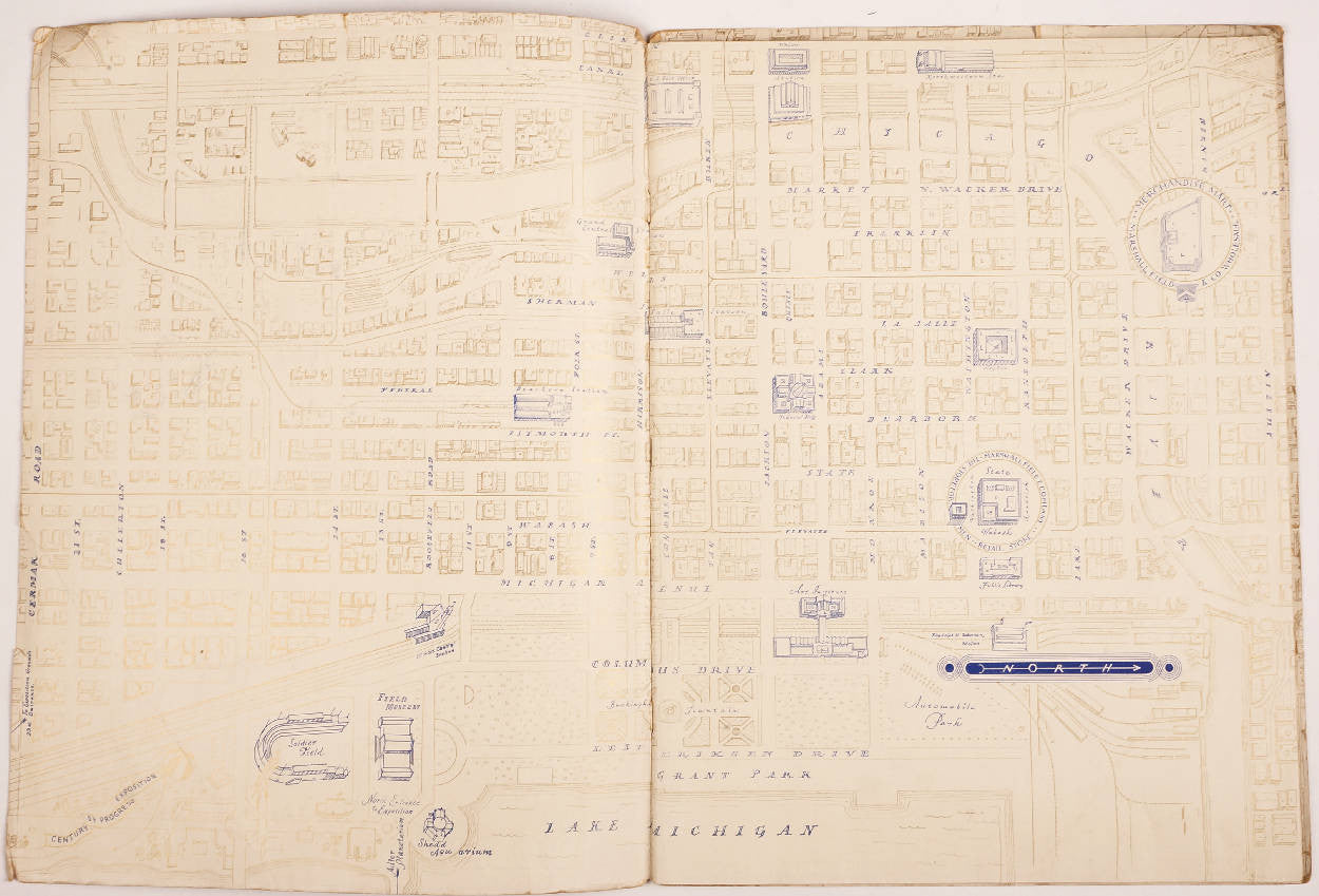 Vintage MARSHALL FIELD Department Store Book 1933 Chicago Visitors Edition