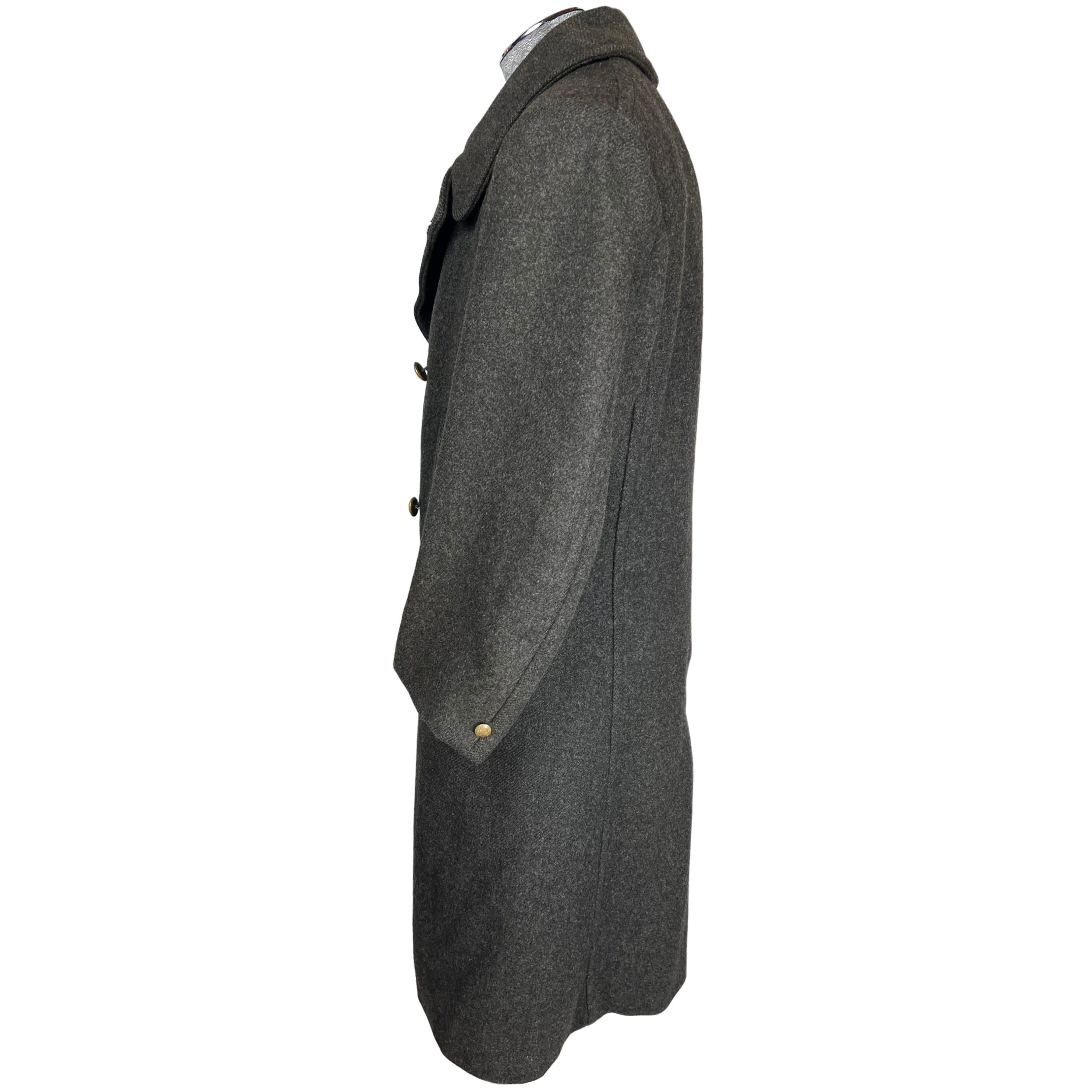 Vintage Montreal Tramways Coat Workman Uniform Overcoat 1930s