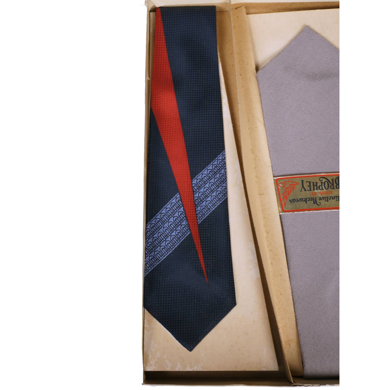 Vintage Unused Ties 1930s 40s Neckties by W A Brophey in Original Box