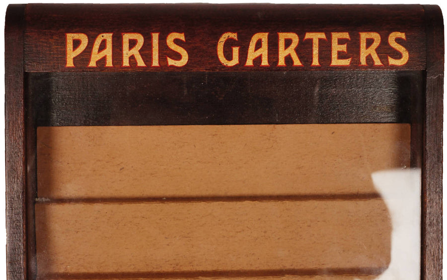 Vintage Paris Garters Mens Socks Store Display Case POP Advertising ...