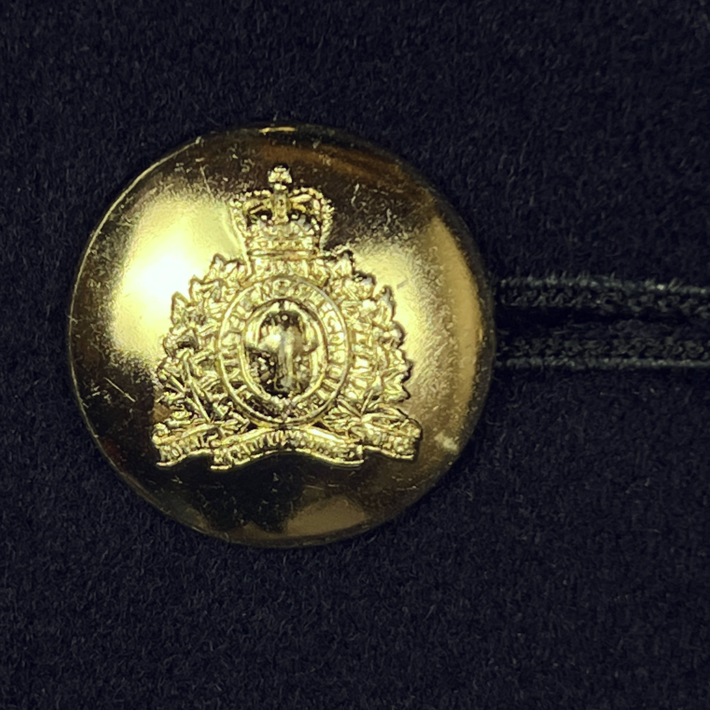 Vintage RCMP Pea Coat Canadian Mounties Navy Wool 1981 Sz M