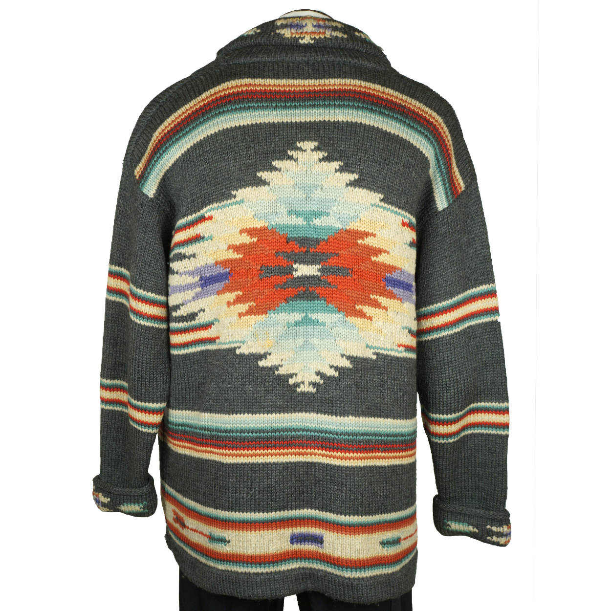 Vintage Ralph Lauren Southwestern Coat Sweater Serape Indian Blanket ...