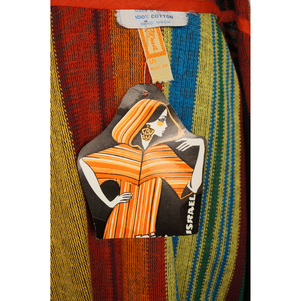 Vintage 1960s Caftan Dress Designer Israel Fashion - Rikma - Rozi Ben ...