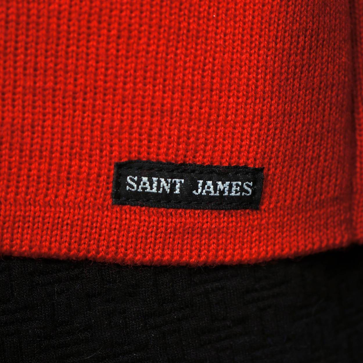Saint James France Red Cardigan Sweater Wool Knit Yacht Wear Ladies US ...