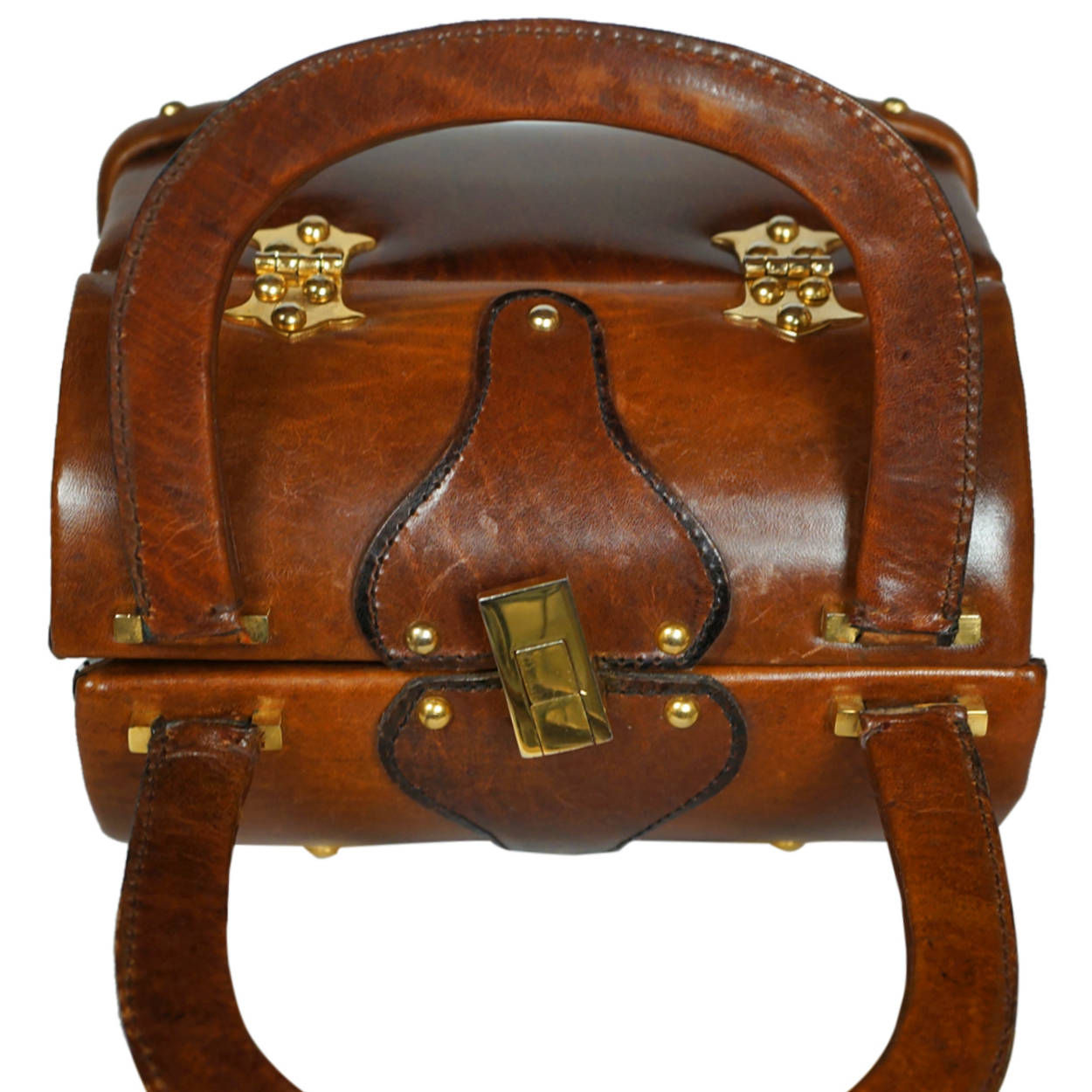 Vintage 1960s Tano of Madrid Box Purse Treasure Chest Areitio Spain