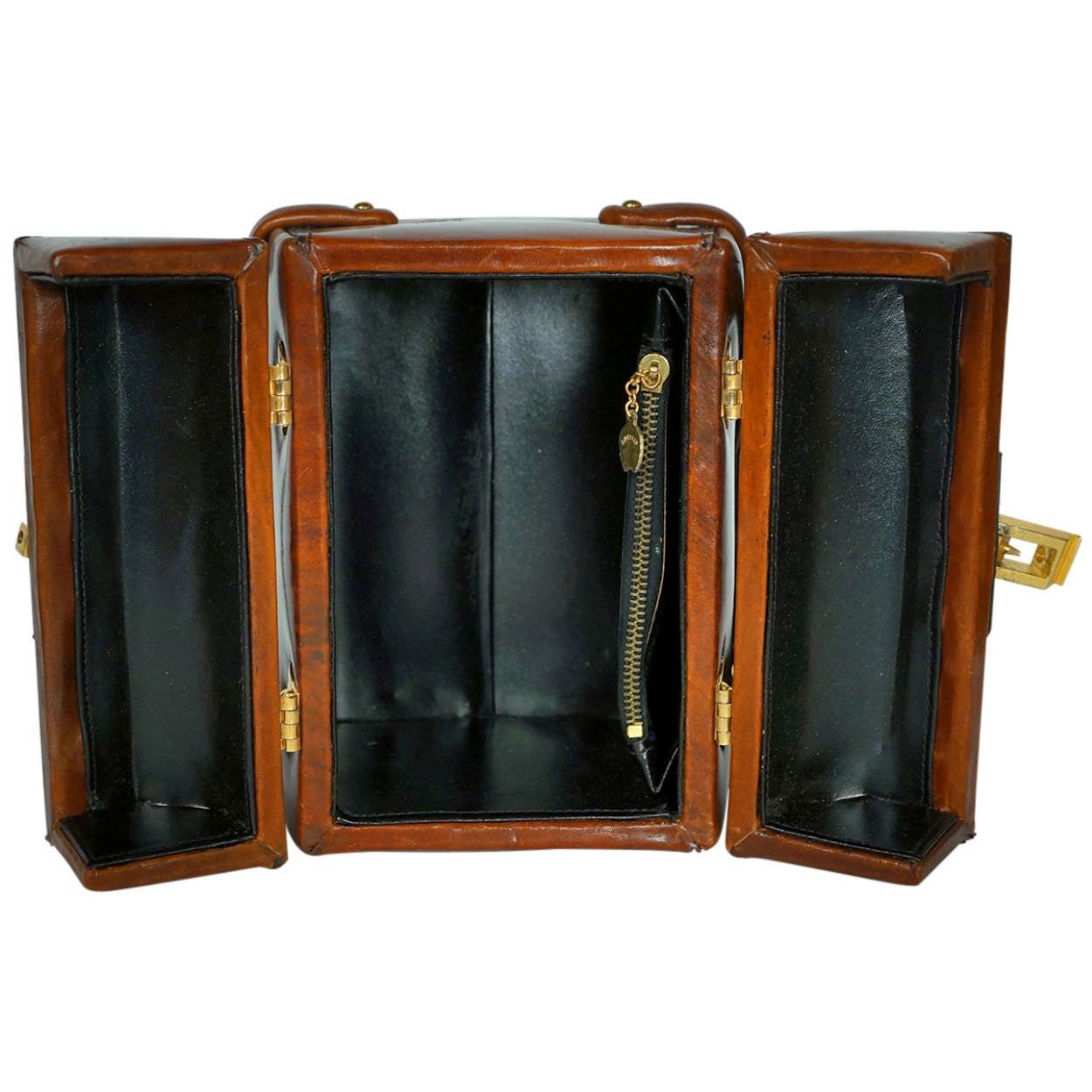 Vintage 1960s Tano of Madrid Box Purse Treasure Chest Areitio Spain