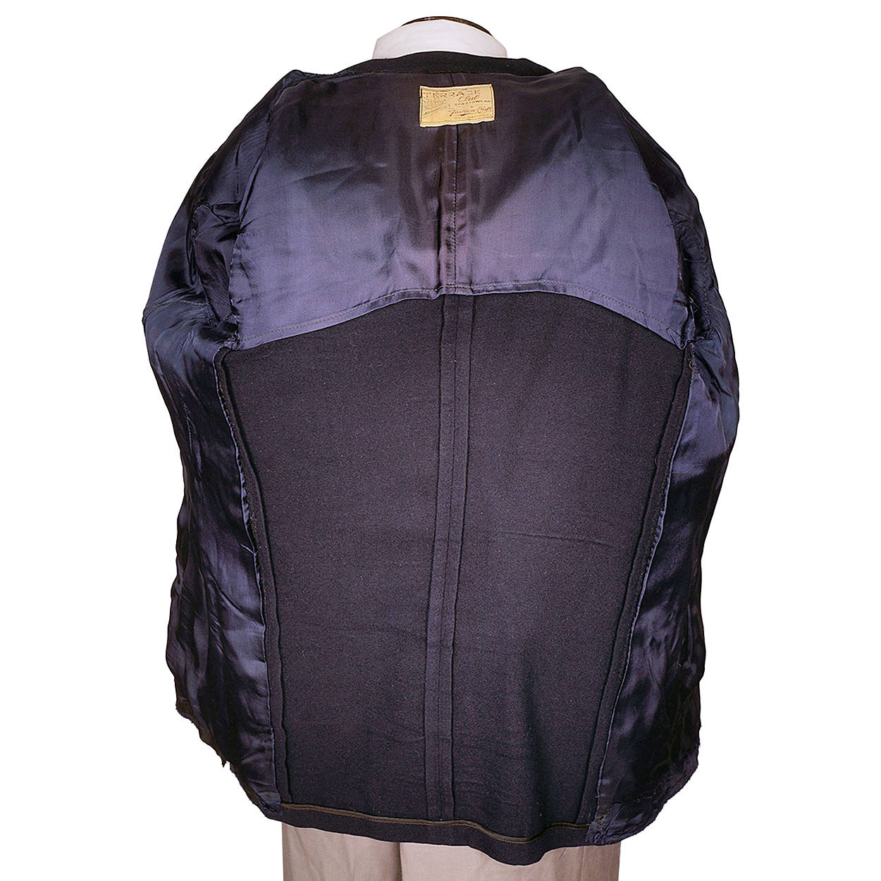 Vintage RCN 1940s White Ensign Club Crest Blue Blazer Canadian Naval ...