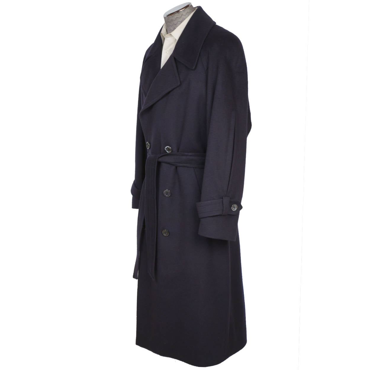 Zilli France Pure Cashmere Coat Mens Continental Overcoat Silk Lining ...