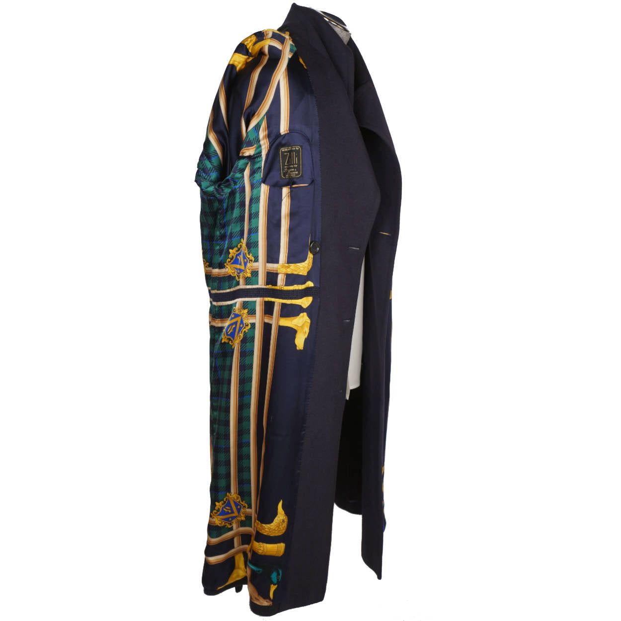 Zilli France Pure Cashmere Coat Mens Continental Overcoat Silk Lining ...