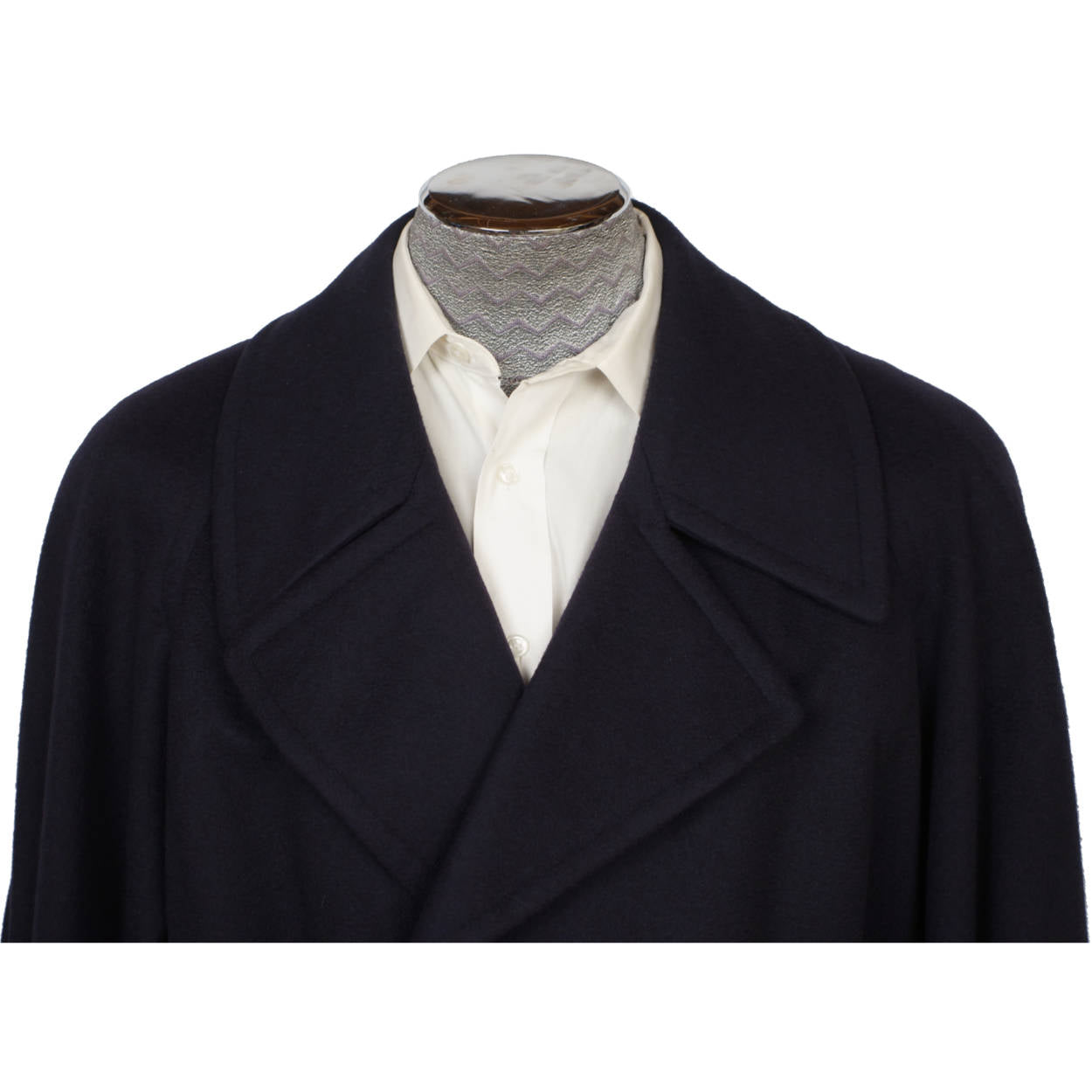 Zilli France Pure Cashmere Coat Mens Continental Overcoat Silk Lining ...