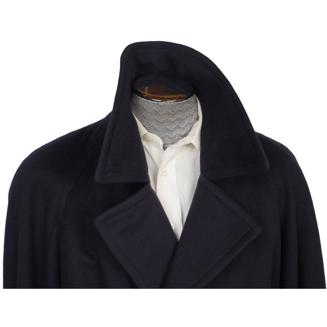 Zilli France Pure Cashmere Coat Mens Continental Overcoat Silk Lining ...